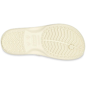 Crocs Unisex Crocband Flip Flop | Slip-on Sandals | Shower Shoes, Bone, Numeric_5 US Men