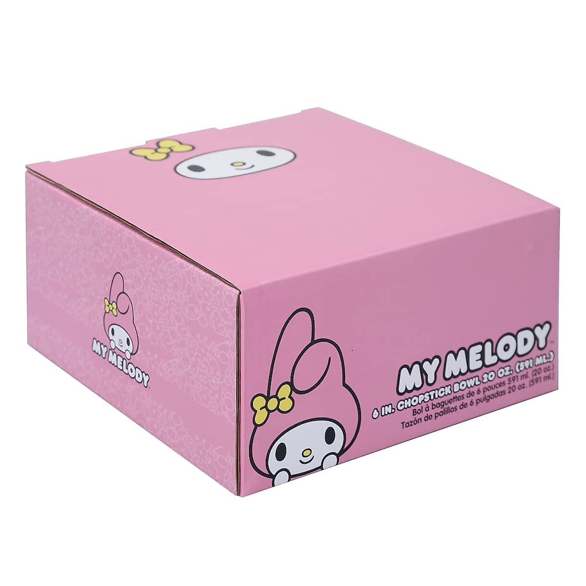 Bioworld My Melody Character Face 20 oz Ramen Bowl With Chopsticks