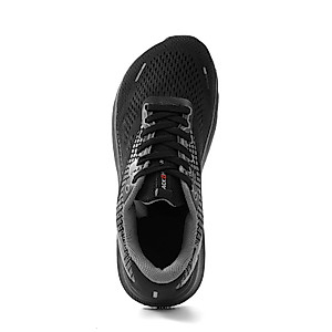 JACKSHIBO Wide Toe Box Shoes for Men Women Wide Sneakers Road Running Shoes Lightweight Breathable Neutral Cushioned Walking Shoes Athletic Tennis Wide Shoes Black