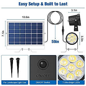 APONUO Solar Flag Pole Light,Solar Powered Flagpole Lights Pole Mount Upgraded Solar Flagpole Lights Outdoor Dusk to Dawn 2 Lighting Mode for Pole(Cool White)