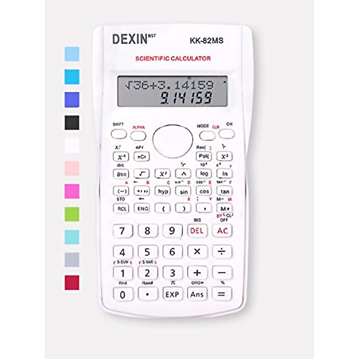 Scientific Calculators for Students, Scientific Calculator 240 Functions 2 Line 10+2 Digits, Scientific Calculators Desktop, Desk Math Calculator for School (White)