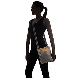 CHALA Swing CrossBody Phone Purse in Two Tone Colors- (Bag Only) Brown