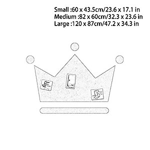 Wall decoration Kindergarten Felt Display Board, Creative Crown Cork Board Photo Wall, DIY Children's Room Message Board