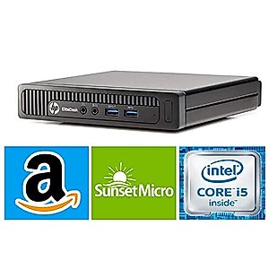 HP EliteDesk 800 G1 MINI Business High Performance Desktop Computer PC (Intel Quad Core i5 4570T upto 3.6G,8G RAM DDR3,320G HDD,HDMI,WIFI,DisplayPort,Bluetooth 4.0,W10P64) (Renewed)