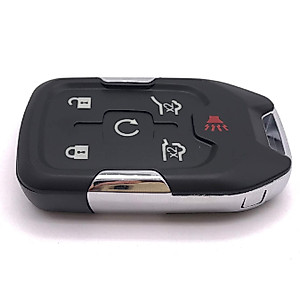 6 Buttons Replacement Key Fob Cover Case fits for 2014 2015 2016 2017 Chevrolet Chevy Suburban Tahoe GMC Yukon Keyless Entry Key Fob Shell