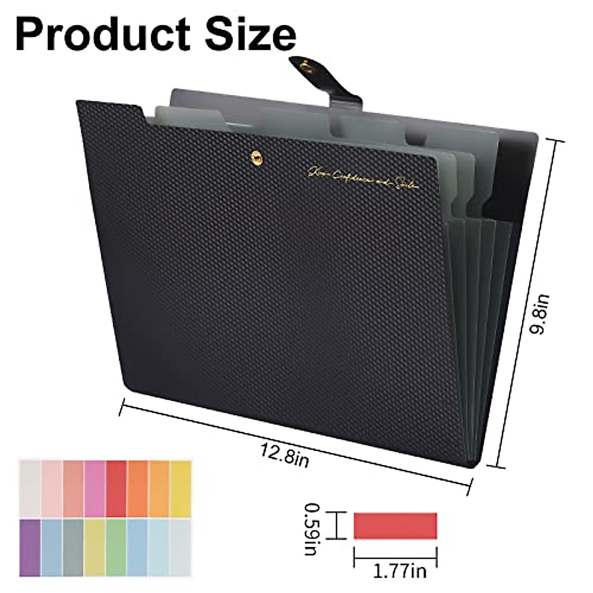 EOOUT 4pcs Expanding File Folder Organizer