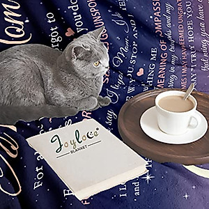 Joyloce to My Mom Blanket from Daughter - Meaningful Gifts for Mom 60"x50", Fleece Throw Blankets Birthday Gifts for Women - Mom Gifts Ideas from Kids for Her Birthday, Mothers Day or Christmas