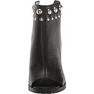 Karl Lagerfeld Paris Women's Bonnie Peep Toe Bootie Brayden, Black, 8