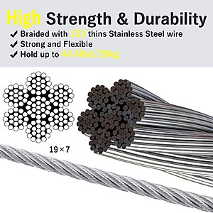 Japard Retractable Clothesline Stainless Steel Metal Indoor, Retracting Clothesline Outdoor, 12ft Wire, Loadable 44lbs, Extendable Clothesline Heavy Duty (2 Pack)