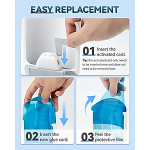 10 PCS Frameless Refill Cards Compatible with ZEVO Plug-in Light M364 and Max, 100% Fit Replacement Refill Cards Glue Cards