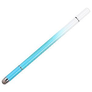 MECCANIXITY Ballpoint Pen with Stylus Tip 3 in 1 Ink Pen & Fine Point Disc & Fiber Tips Magnetic Stylus Pens for All Capacitive Touch Screens Universal, Blue