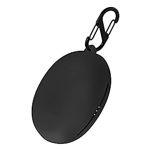 Geiomoo Silicone Carrying Case Compatible with Anker Soundcore Life A2 NC, Portable Scratch Shock Resistant Cover with Carabiner (Black)