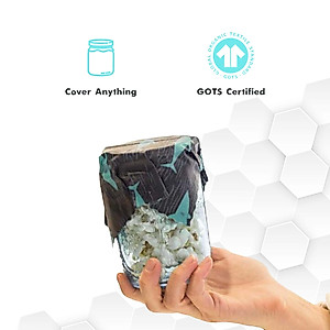 Meli Wraps - 3-Pack Reusable Beeswax Wraps for Food, Eco-Conscious Food Storage, Small, Medium and Large Food Wrap, Shark