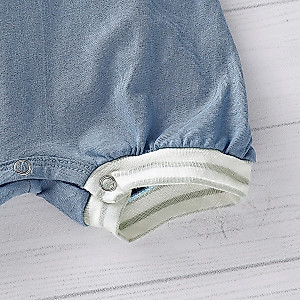 Newborn Boy Clothes White Stripes Boys Overalls One-Piece 12 Month Boy Clothes Simplee Kids