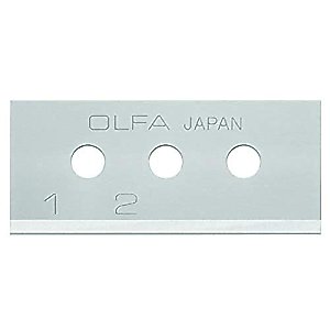 OLFA 1096855 Dual-Edge Blade for SK-10 Safety Knives, Silver, Silver (Pack of 60)