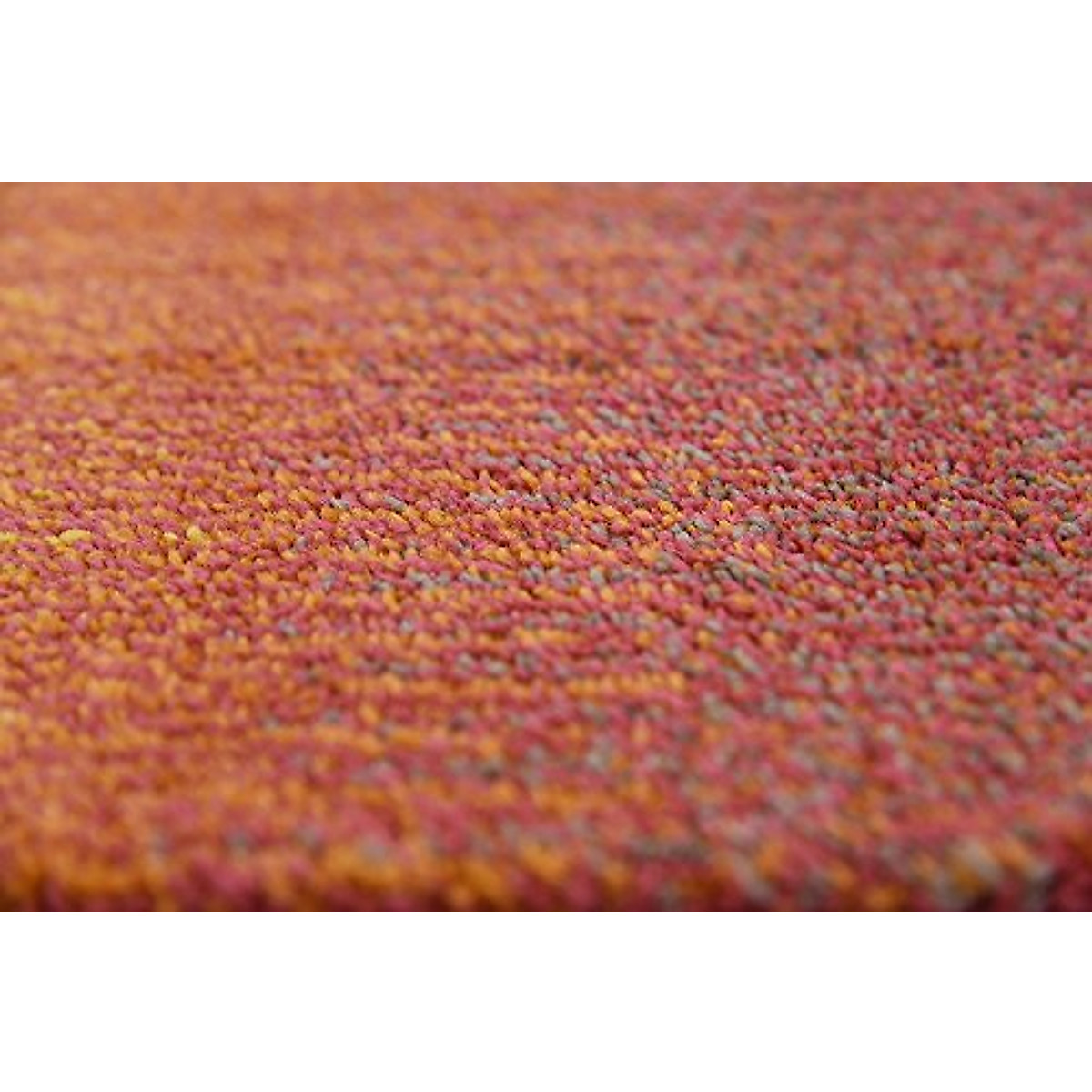 Unique Loom Estrella Collection, Gradient, Sunset, Abstract, Bright Colors Area Rug, 7 x 10 ft, Pink/Gold