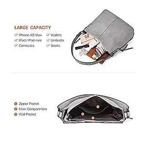 BROMEN Handbags for Women Designer Hobo Bag Large Shoulder Bucket Crossbody Purse with Women Wallet