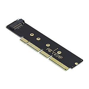 chenyang M.2 NVME to PCIe 3.0/4.0 X16 Adapter NVME/AHCI SSD to PCI Express Expansion Card Adapter with Extra SATA Power Output