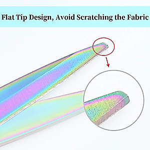 Newness Premium Fabric Scissors, Heavy Duty Sewing Tailor Scissors, Ultra Sharp Titanium Coating Forged Stainless Steel Blade Shears, Unique Purple Craft Scissor for Home Office School Use, 8.3 Inches