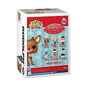 Funko Pop! Movies: Rudolph The Red-Nosed Reindeer - Rudolph (Flocked), Amazon Exclusive