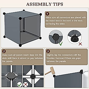 UNZIPE 20 Cube Storage Organize, Grey