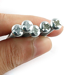 E-outstanding 24pcs M4x35mm Galvanized Carbon Steel Mechanic Screws Philips Head for Office Equipment TV Wall Bracket Communication Equipment Electronic Equipment