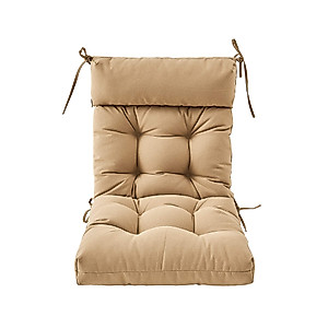 ARTPLAN Adirondack Outdoor Chair Cushion,All Weather Patio Cushion,Wicker Tufted Pillow for Patio Furniture