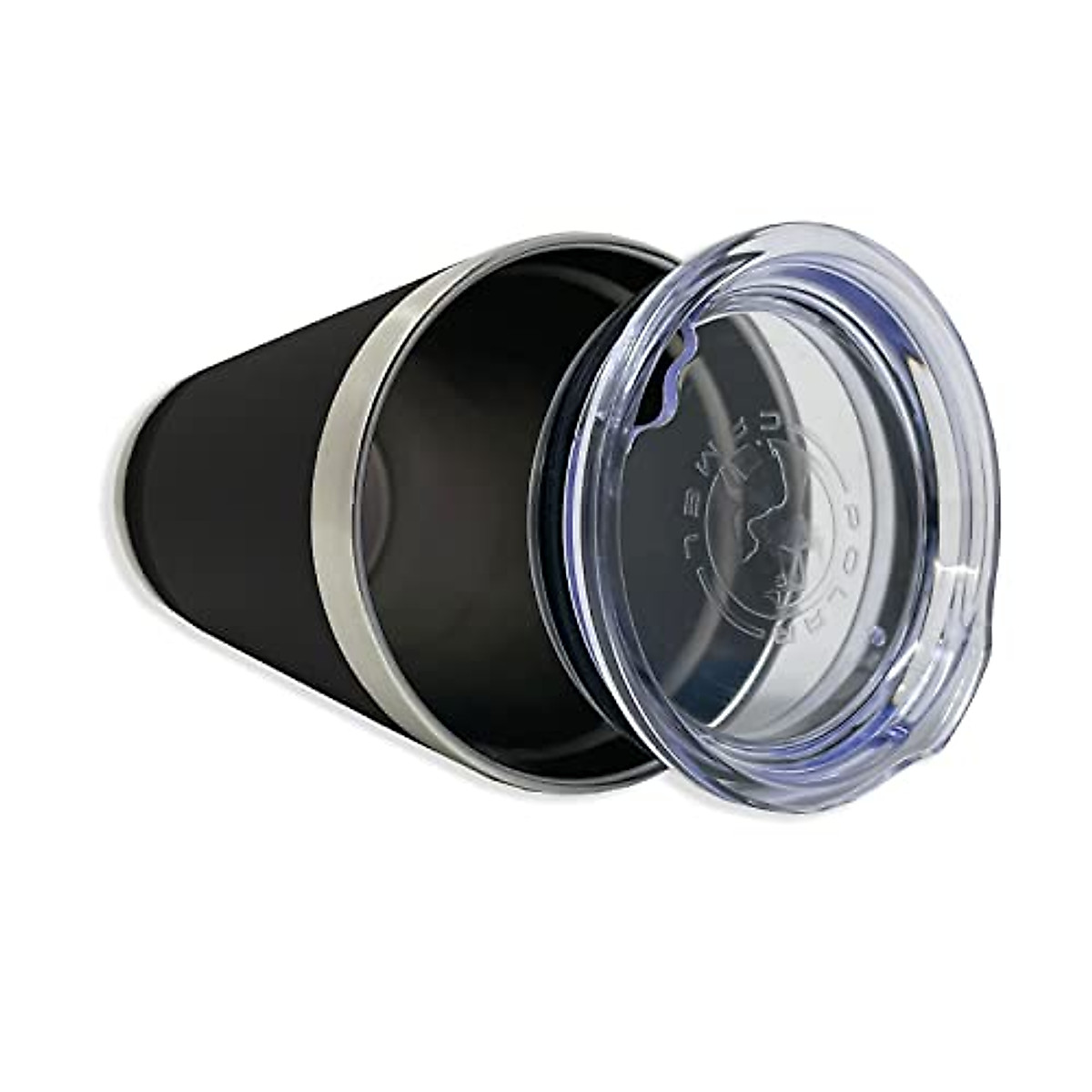 LaserGram 16oz Vacuum Insulated Pint Tumbler, Boat Anchor, Personalized Engraving Included (Black)