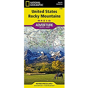United States, Rocky Mountains Map (National Geographic Adventure Map, 3120)
