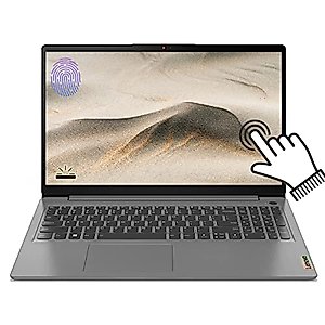 Lenovo IdeaPad 3 Touchscreen Business Laptop 15.6" IPS FHD, 6-core AMD Ryzen 5 5625U(up to 4.3GHz), 16GB RAM 1TB PCIe SSD, Backlit Keyboard, Fingerprint, Webcam, HDMI, Windows 11, Arctic Grey