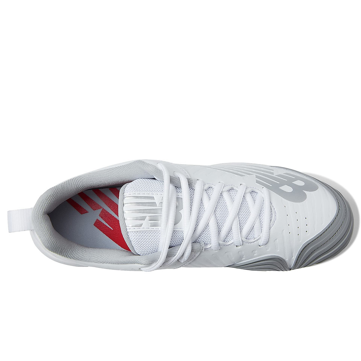 New Balance Women's Fuse V3 Metal Pitch Softball Shoe, White/White, 7