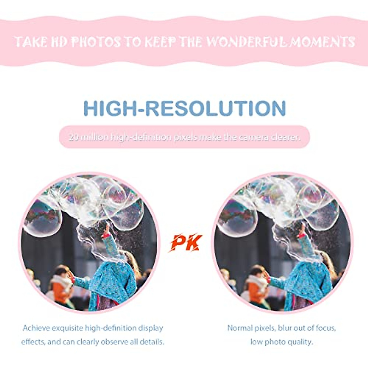 PartyKindom Kids Toys Kids Toys 1Pc Kids Camera Girls Toy Birthday Gift, Mini Digital Camera Lovely Cat Design Camera Brain Toy Girl Toys