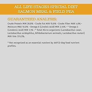 Blackwood Special Diet All Life Stages Dry Dog Food, 5Lb., Salmon Meal & Field Pea Recipe, Sensitive Skin and Stomach, Grain Free Dog Food