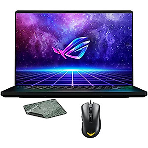ASUS ROG Zephyrus GU603 Gaming & Entertainment Laptop (Intel i9-12900H 14-Core, 40GB DDR5 4800MHz RAM, 4TB PCIe SSD, RTX 3070 Ti, 16.0" 165Hz Win 11 Pro) with TUF Gaming M3 , TUF Gaming P3