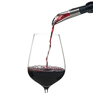 Wine Enthusiast 2-in-1 Electric Blue 1 Automatic Wine Bottle Opener and Preserver Set (7 Piece)