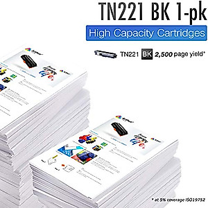Arthur Imaging Compatible Toner Cartridge Replacement for Brother TN221 (Black, 1-Pack)