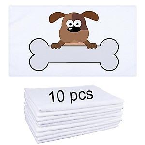 GEKIXUTP 10 Pcs DIY Microfiber Blank Sublimation Kitchen Towels, 16 x 24 Inch