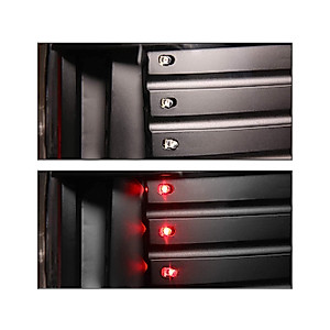 AmeriLite Black LED Replacement Brake Tail Lights Set For 09-14 Ford F-150 - Passenger and Driver Side