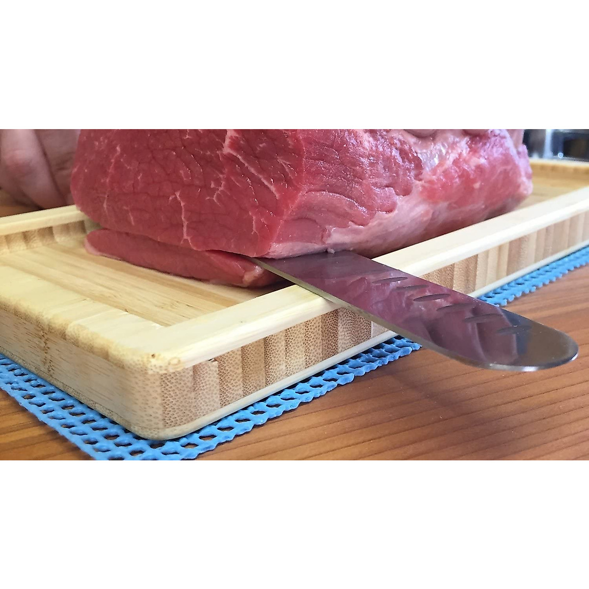 Professional Meat Cutting Knife - the Ultimate 100% Steel Slicing Knife - Slice Meat Like the Pros (14")