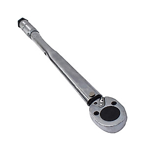 Drive Click Torque Wrench Set 10-150 ft/lb(13.6-203.5Nm) with 3/8" Adapter and 5" Long Extension Bar