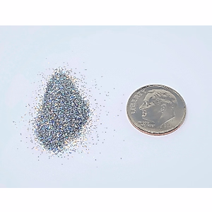 DIY Kit Creations: Biodegradable Ultra-Fine Cosmetic Grade Glitter 0.75 oz jar - Vegan & Cruelty Free (Holographic Silver)