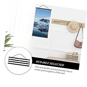 ARTIBETTER 12 Pcs Magnetic Scroll Wall Hanging Poster Holders Magnetic Pictures Magnetic Hanging Frame Artwork Hanger Magnetic Light Hanger Canvas Child Wood Magnetic Attraction Wire Rack