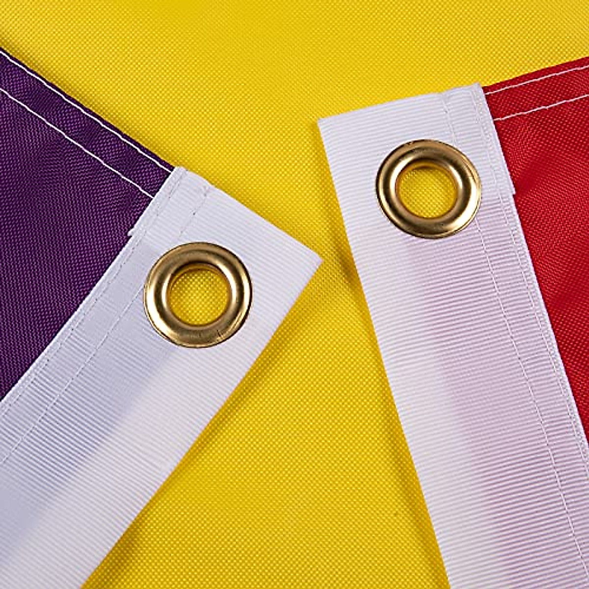 Gay Pride Rainbow Flag 3x5 FT,Heavy-Duty 420D Nylon Outdoor Gay Flag,Sewn Stripes UV Fade Resistant and Tough Brass Grommets（3 by 5 Foot)