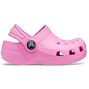 Crocs Unisex-Baby Classic Littles Clogs |Baby Shoes, Ballerina Pink, 2-3 Infant