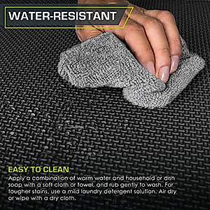 ProsourceFit Extra Thick Puzzle Exercise Mat 1", EVA Foam Interlocking Tiles for Protective, Cushioned Workout Flooring for Home and Gym Equipment, Black 3-Pack (18 tiles)