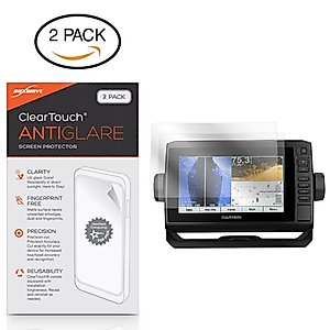 BoxWave Screen Protector Compatible with Garmin echoMAP Plus 73cv - ClearTouch Anti-Glare (2-Pack), Anti-Fingerprint Matte Film Skin for Garmin echoMAP Plus 73cv
