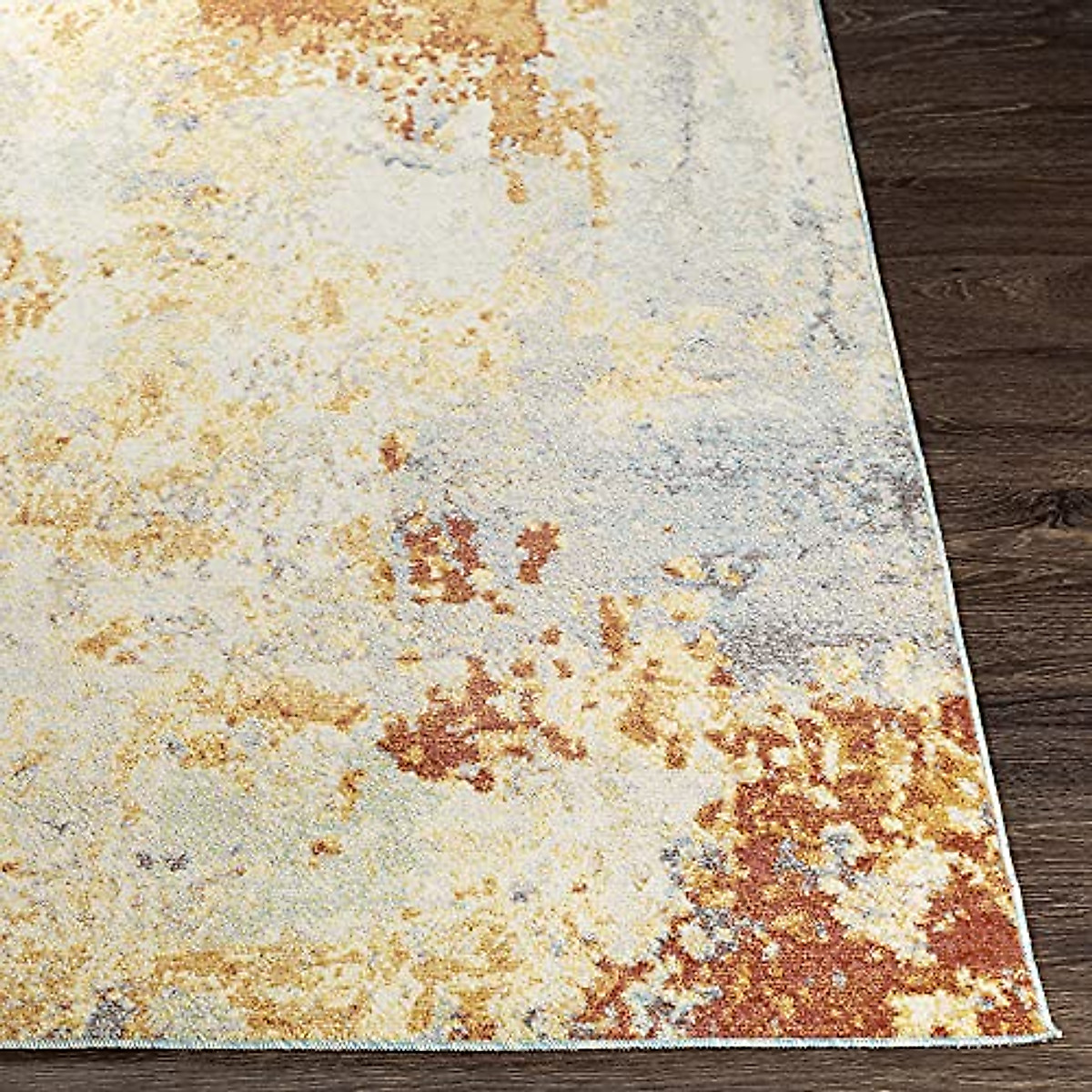 Artistic Weavers Amphitrite Outdoor Modern Abstract Area Rug, 5'3" x 7'3", Burnt Orange/Gray