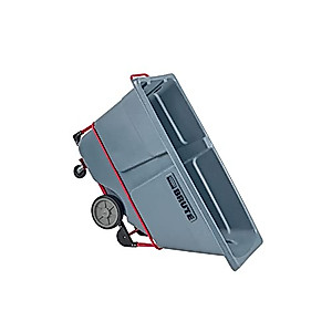 Rubbermaid Brute Tilt Dump Truck/Trash Cart/Garbage Collection/Recycling, 1 Cubic Yard, Standard Duty, 1,250 lbs., Gray, Distribution Centers/Warehouse/Manufacturing/Stadiums