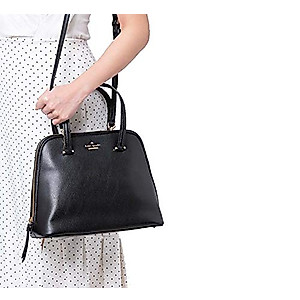 Kate Spade New York Patterson Drive Medium Dome Satchel Purse (Black)