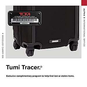 TUMI Alpha 3 International Office 4 Wheeled Carry-On Black One Size